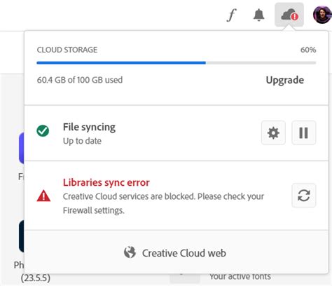 Solved Libraries Sync Error Please Check Firewall Setting Adobe Product Community 13912995