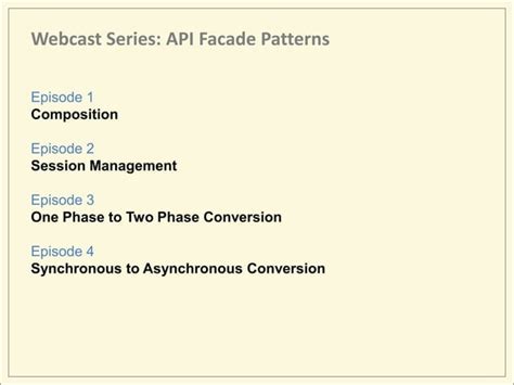 Essential Api Facade Patterns Synchronous To Asynchronous Conversion
