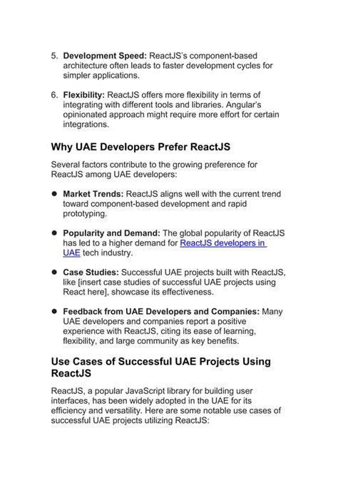 Detailed Guide To Reactjs Vs Angular And Uae Developers Preference Pdf