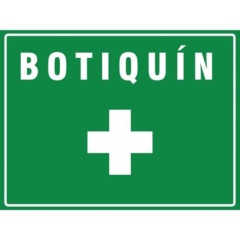 Letrero En Estireno Calibre 40 De 20 X 30 Cms Botiquin Franco Graphics