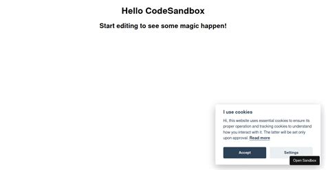 Vanilla Cookieconsent Test Forked Codesandbox