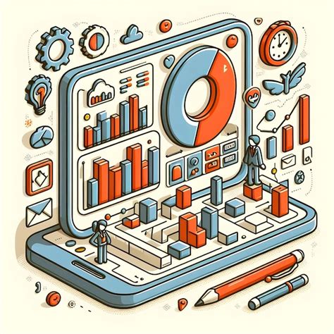 3d Flat Icon As Business Dashboard Icon With Space For Text And