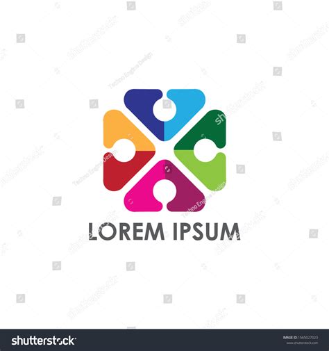 Colorful Triangle Circle Logo Vector Stock Vector Royalty Free Shutterstock