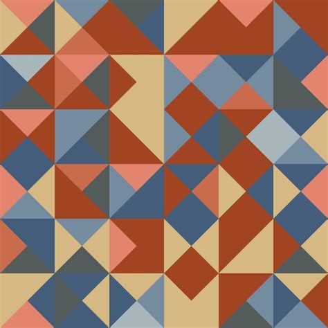 Vector Abstract Geometric Cube And Triangle Angular Colorful Pattern
