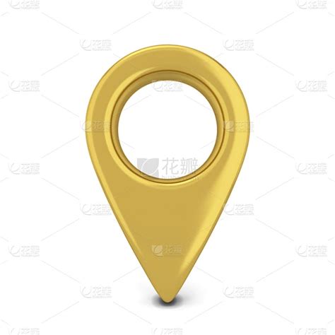指示棒 方向 书签 全球定位系统 空白的 圆形 黄金 导游 位置 符号素材 花瓣网