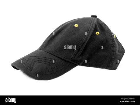 Black Cap Isolated On White Background Stock Photo Alamy