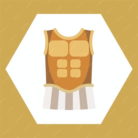 고대 그리스 갑옷 벡터 일러스트 배경 프리미엄 벡터
