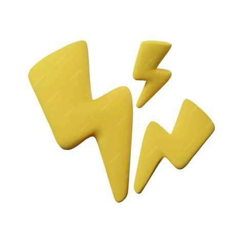 Premium Psd 3d Render Icon Of Thunder Lightning 3d Lightning Strike Premium Psd 3d Render Icon Of Thunder Lightning 3d Lightning Strike