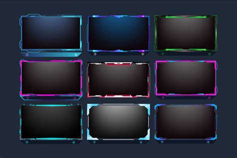 Futuristic Gaming Screen Panel Vector Graphic By Iftidigital · Creative Fabrica