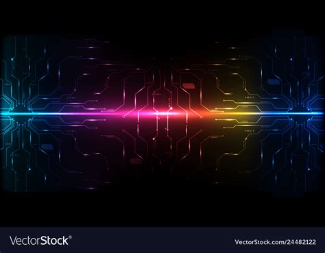 Abstract Digital Technology Operating System Vector Image