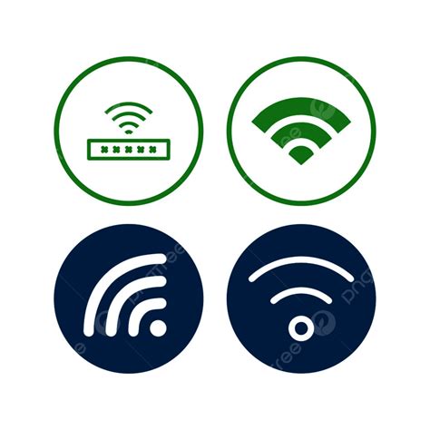 Gambar Simbol Wifi Sinyal Nirkabel Seluler Digital Elektronik Mobile PNG Dan Vektor Dengan