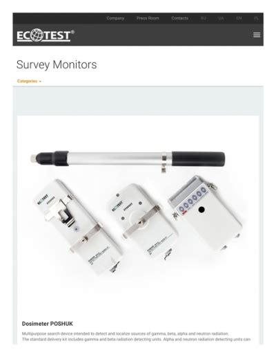 Ecotest Survey Monitors