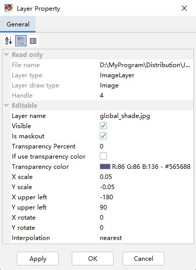 图像图层 — Meteoinfo 35 Documentation