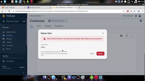Pembahasan Tugas Individu 3 Crud Firebase Realtime Database Youtube