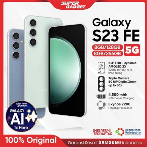 Samsung Galaxy S23 FE 8 128 8 256 RAM 8 ROM 128 256 GB 8GB 128GB 256GB Smartphone Android HP