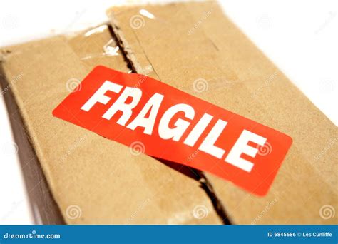 Open Box With Fragile Sticker Stock Photo Image Of Fragile Shipped 6845686