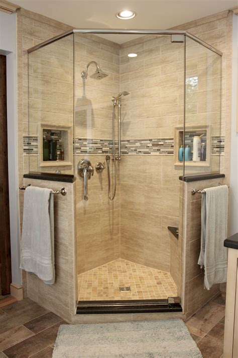 Nice Small Bathroom Ideas With Corner Shower Image To U