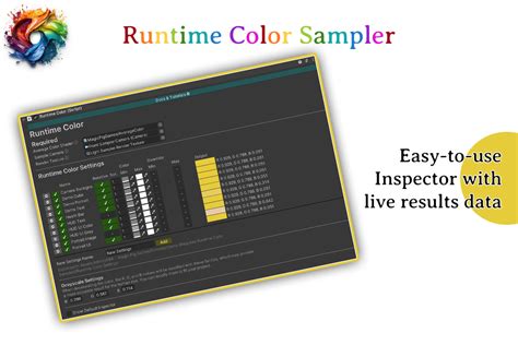 runtime color sampler get the color and use it