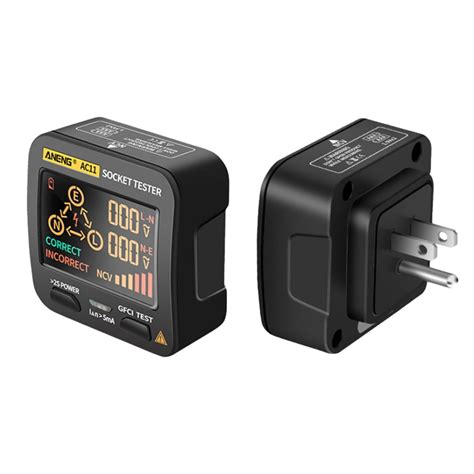 Ac11 Digital Display Socket Leakage Tester Ncv Non Contact Induction Detection Electrical