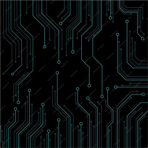Premium Vector Computer Chip Electronic Circuit Board Vector For