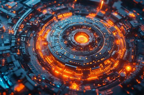 An Advanced Microprocessor Chip Is Illuminated On A Complicated Circuit