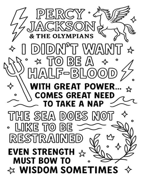 Percy Jackson Novel Study Coloring Pages By Top Corner Teaching Tpt