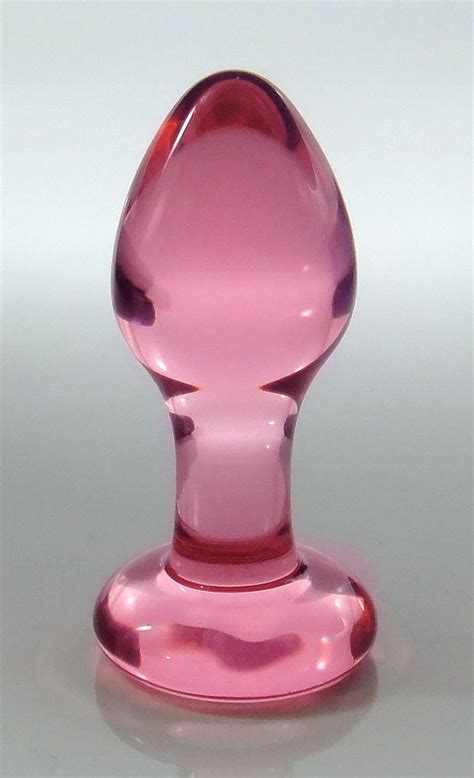 Xsmall Pink Glass Rosebud Butt Plug Sex Toy By Lusciousplaythings