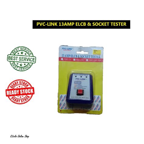 Pvc Link 13amp Elcb And Socket Tester Shopee Malaysia