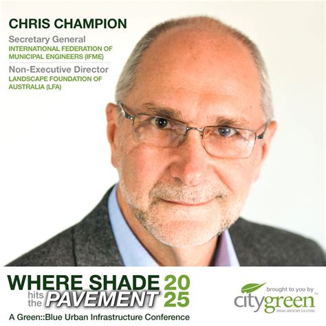 🌳 Were Excited To Announce That Former Ipwea Ceo Chris Champion Will