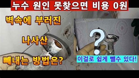 벽속에 부러진 나사산 빼내는 방법역탭빠꾸탭 사용방법 Youtube
