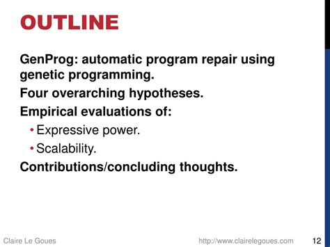 Ppt Automatic Program Repair Using Genetic Programming Powerpoint Presentation Id2391237