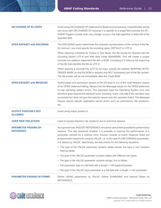 Z Abap Coding Standards V2 0 T PDF