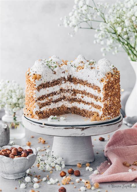 Nuss Sahne Torte Wie Vom Konditor Vegan Bianca Zapatka Rezepte