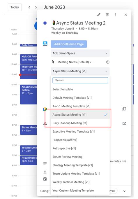 Async Meetings With Confluence Meeting Templates