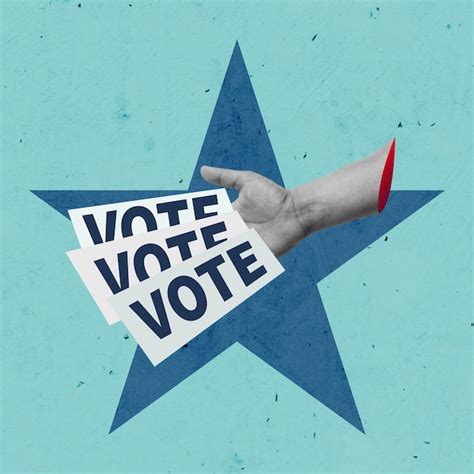 Premium Photo Vote Concepts Art Collage Election Day Creative Design Unique Textured Background