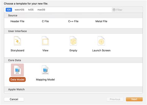 Storing Data With Coredata Augmented Code