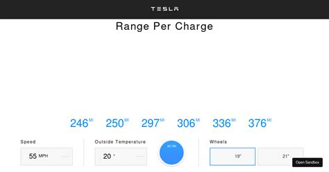 Tesla Range Calculator Codesandbox