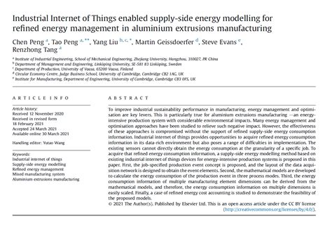 Industrial Internet Of Things Enabled Supply Side Energy Modelling For Refined Energy Management