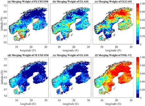 The Tc Based Merging Weights Of Each Rescaled Et Data Anomaly In