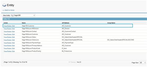 Create Entity In Gumu™ Sage Erp 100 Integration For Salesforce Tips And Tricks
