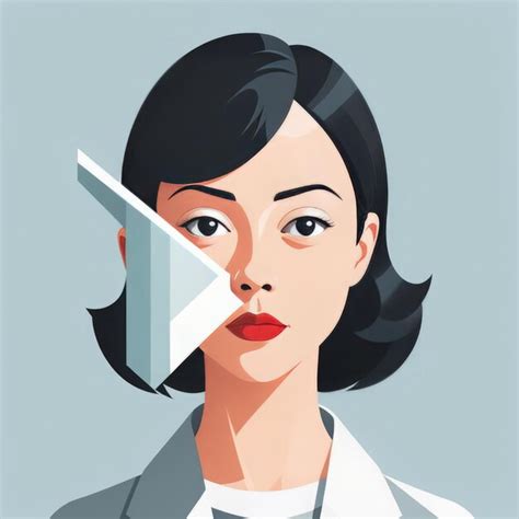 Joven Con Una Bata Blanca Joven Con Una Capa Blanca Retrato De Una