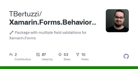 Github Tbertuzzixamarinformsbehaviorvalidationpack Wrench Package With Multiple Field