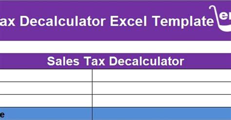 Free Excel Template Calculate Sales Tax Accurately And Quickly