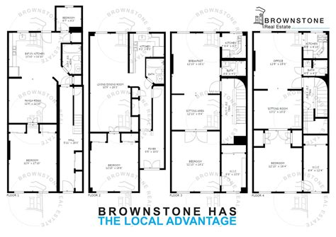 Typical Brooklyn Brownstone Floor Plan Floor Roma