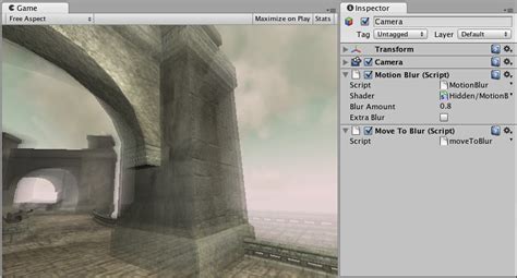 Unity Manual Motion Blur