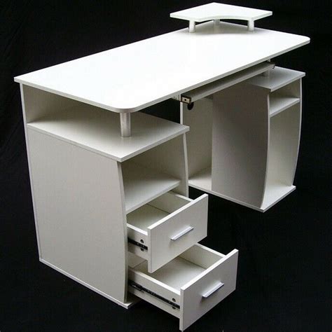 Apex Schreibtisch Computertisch Pc Tisch 120cm Gamingtisch Schreibtisch Weiß 57040