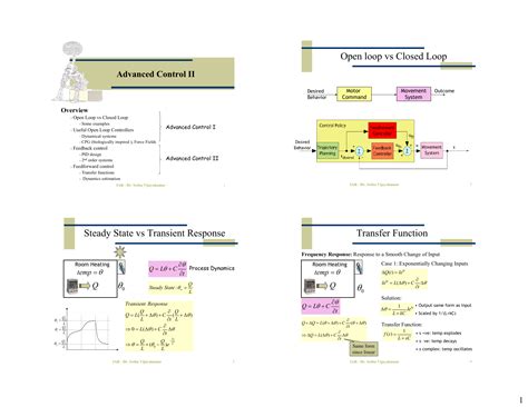 Open Loop Vs Closed Loop Steady State Vs Transient Response