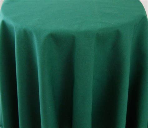 Green Round Tablecloth Cotton Fabric Plain Solid Table Cloth Tabletop