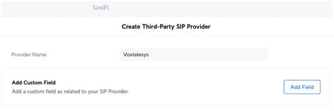 Unifi Talk Version SIP Trunk Setup Tutorial Voxtelesys