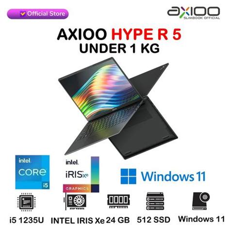 Promo Laptop Axioo Hype R 5 I5 1235u 24gb 512gb Windows 11 Dos
